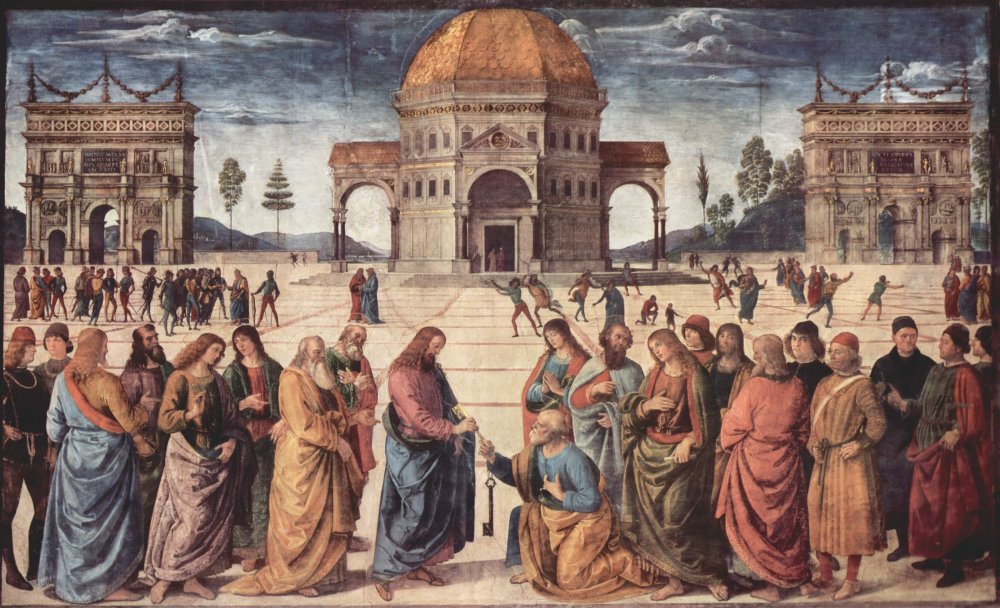 Pietro Perugino: Jesus Handing the Keys to Peter